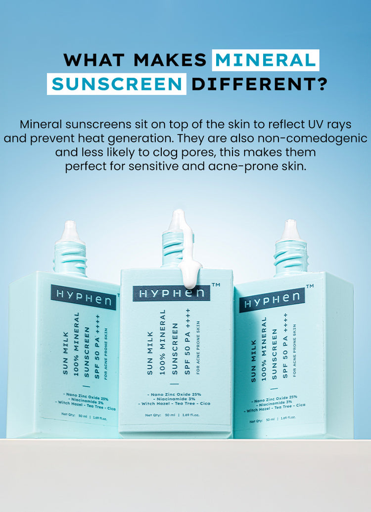 SUN MILK 100% MINERAL SUNSCREEN SPF 50 PA++++ – HYPHEN
