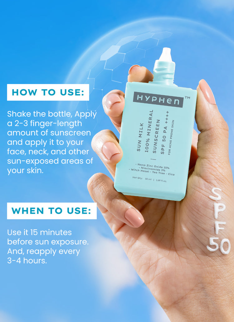 SUN MILK 100% MINERAL SUNSCREEN SPF 50 PA++++ – HYPHEN